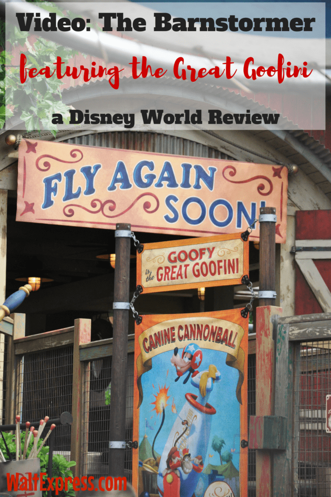 Video: The Barnstormer featuring the Great Goofini a Disney World Review
